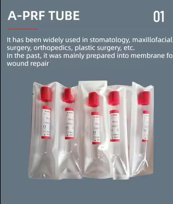 10ml 13ml PRF 원심관 권장 보관 온도 4-25C 의료 실험실용 플라스틱 튜브